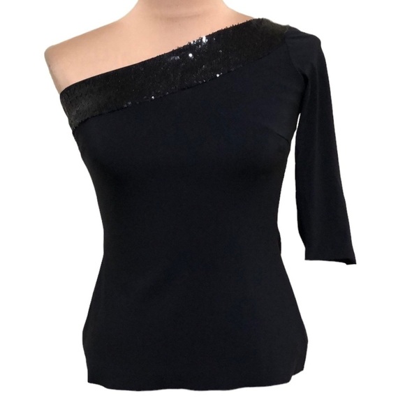 Chiara Boni | Tops | La Petite Robe Di Chiara Boni One Shoulder Sequin ...